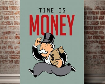 Time is Money Wall Art - Etsy