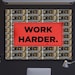 Work Hard Motivational Wall Art for Office Decor Hustle Hard Print ...