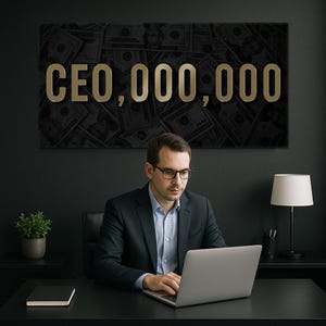 CEO Poster Inspirational Wall Art Above Desk Sign Millionaire Office ...