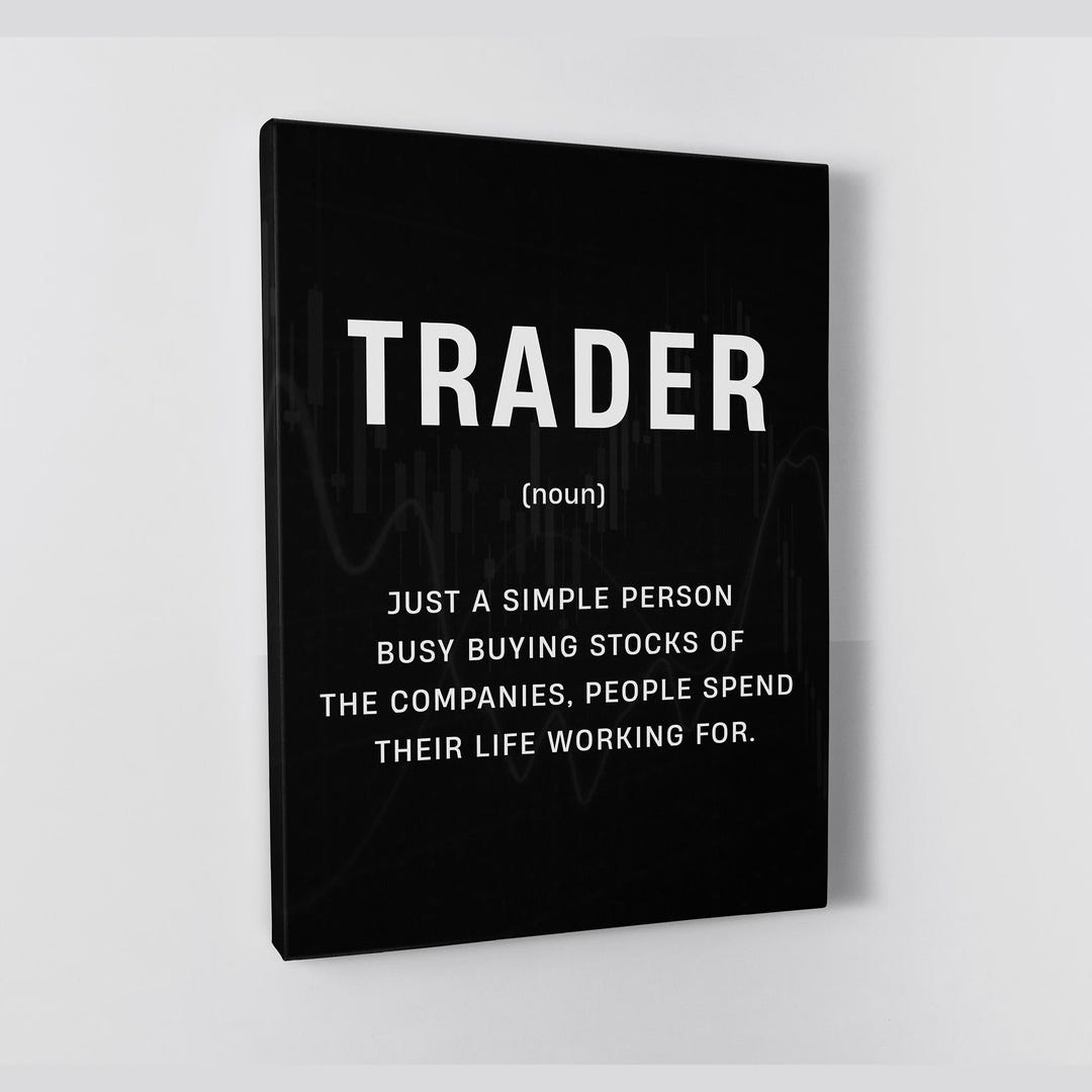 Day Trader Poster Stock Trader Wall Art for Trading Room Prints ...