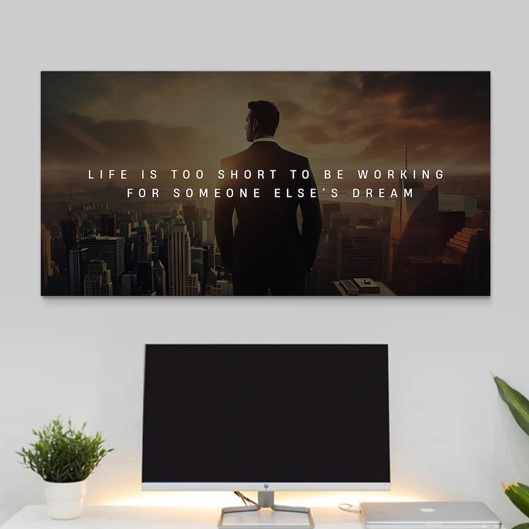 Motivational Entrepreneur Poster for CEO Office Wall Art Inspiring ...