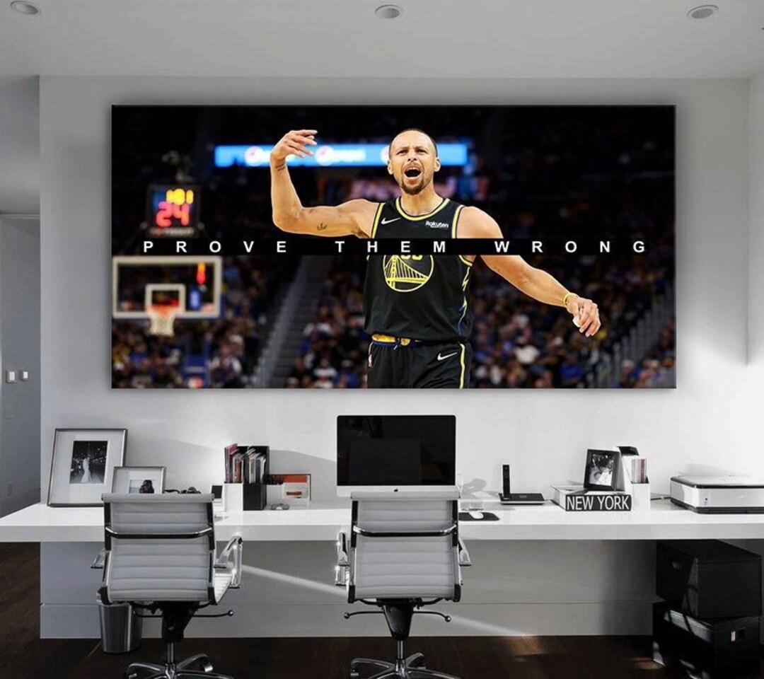 Stephen Curry Motivational Quote Wall Art Basketball Dorm Room Decor ...