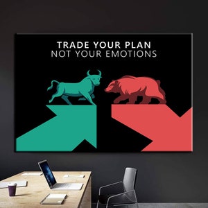 Trading Wall Art Trader Office Wall Decor Stocks Trader Wall Art for ...