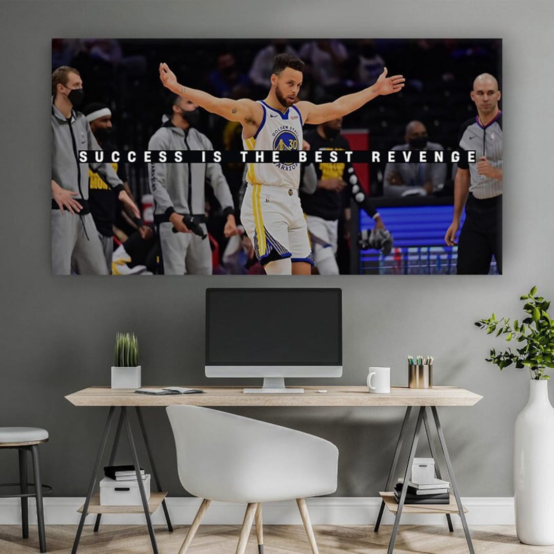 Stephen Curry Success Quote Motivational Wall Art Home Office Decor ...
