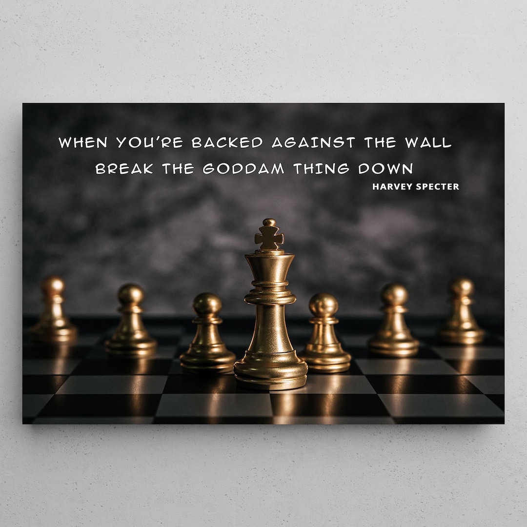 Motivational Chess Wall Art for Office Prints Decor Inspirational Quote ...