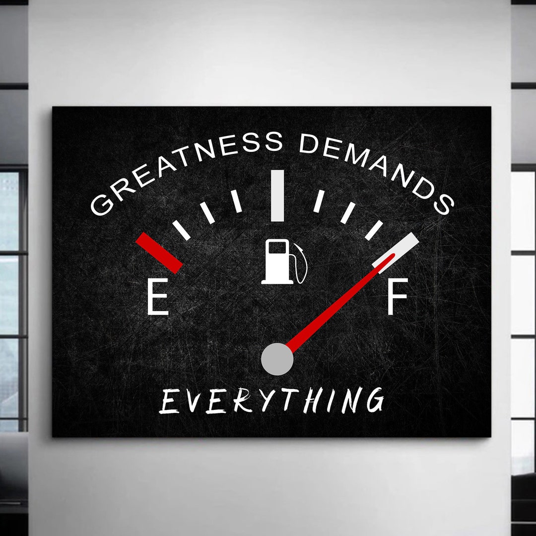 Greatness Office Wall Art Inspirational Canvas Entrepreneurship Art ...