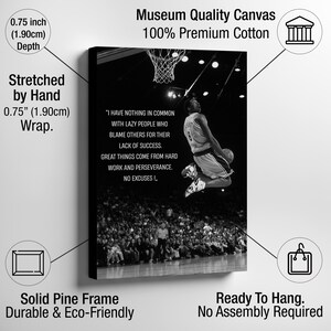 Kobe Bryant Poster Motivational Quote Wall Art for Office Decor ...