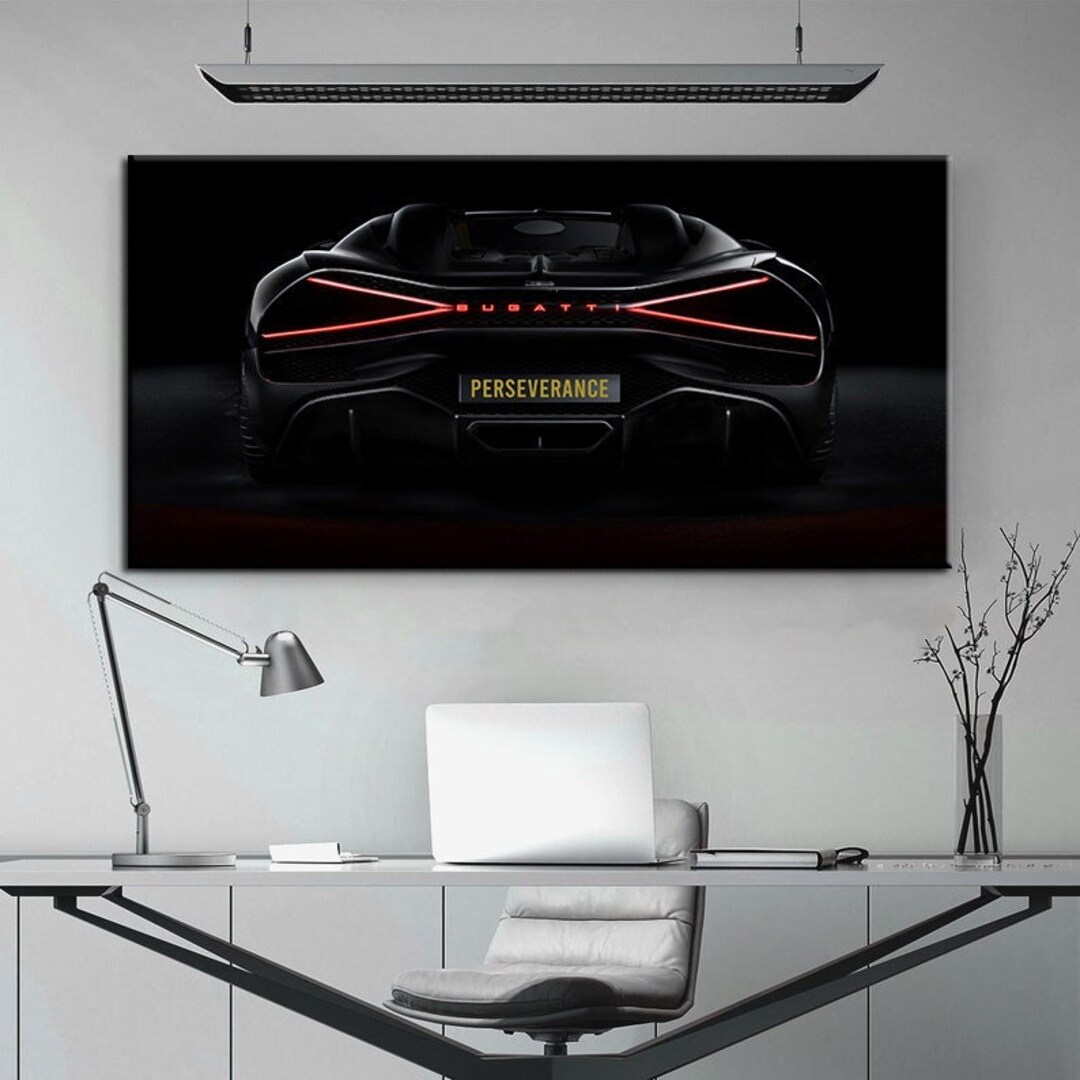 Bugatti Wall Art Perseverance Quote Motivational Canvas - Etsy