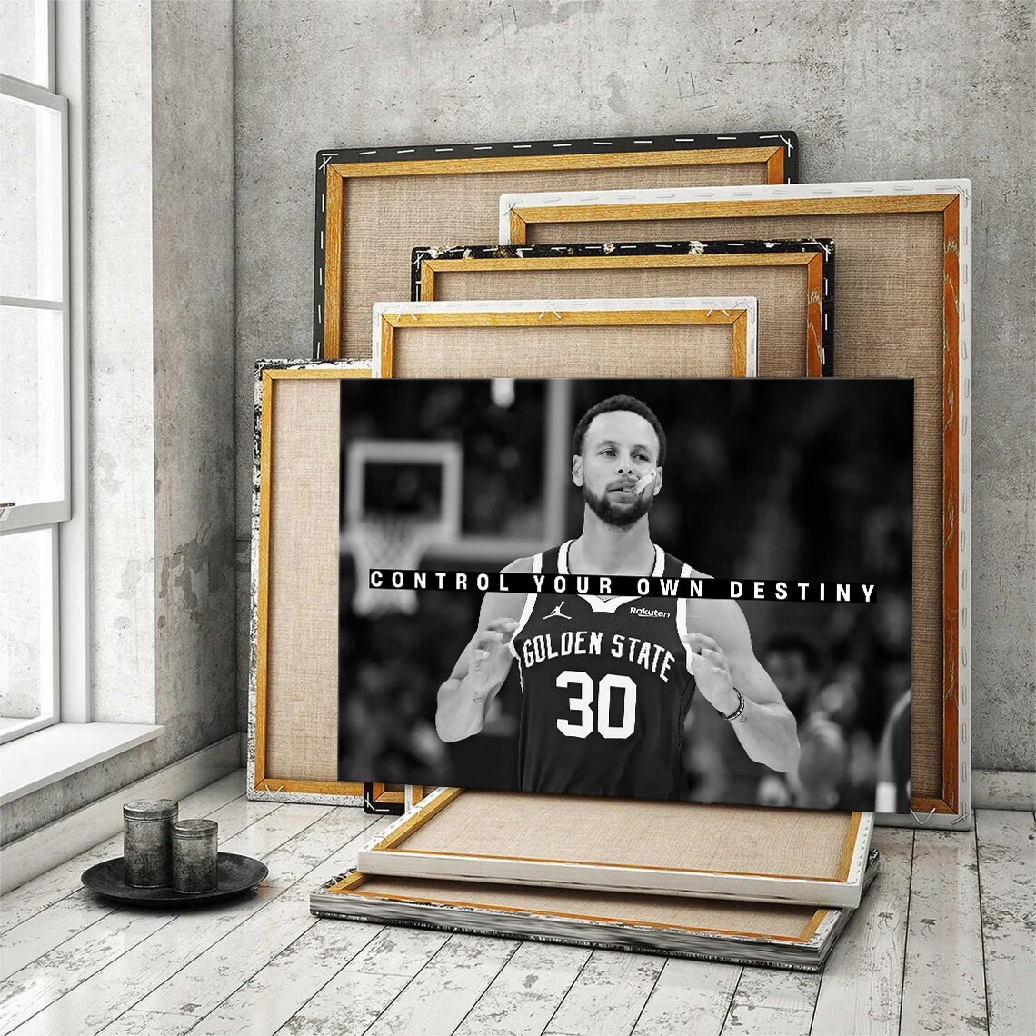 Steph Curry Poster Inspirational Wall Art Success Mindset Quote Canvas ...