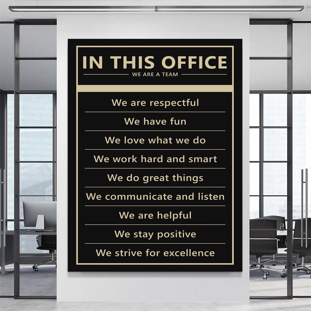 Team Work Wall Art for Office Decor Leadership Canvas Gifts for Leader ...