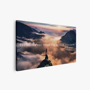 The Higher You Climb the Better the View Modern Office Wall Art ...