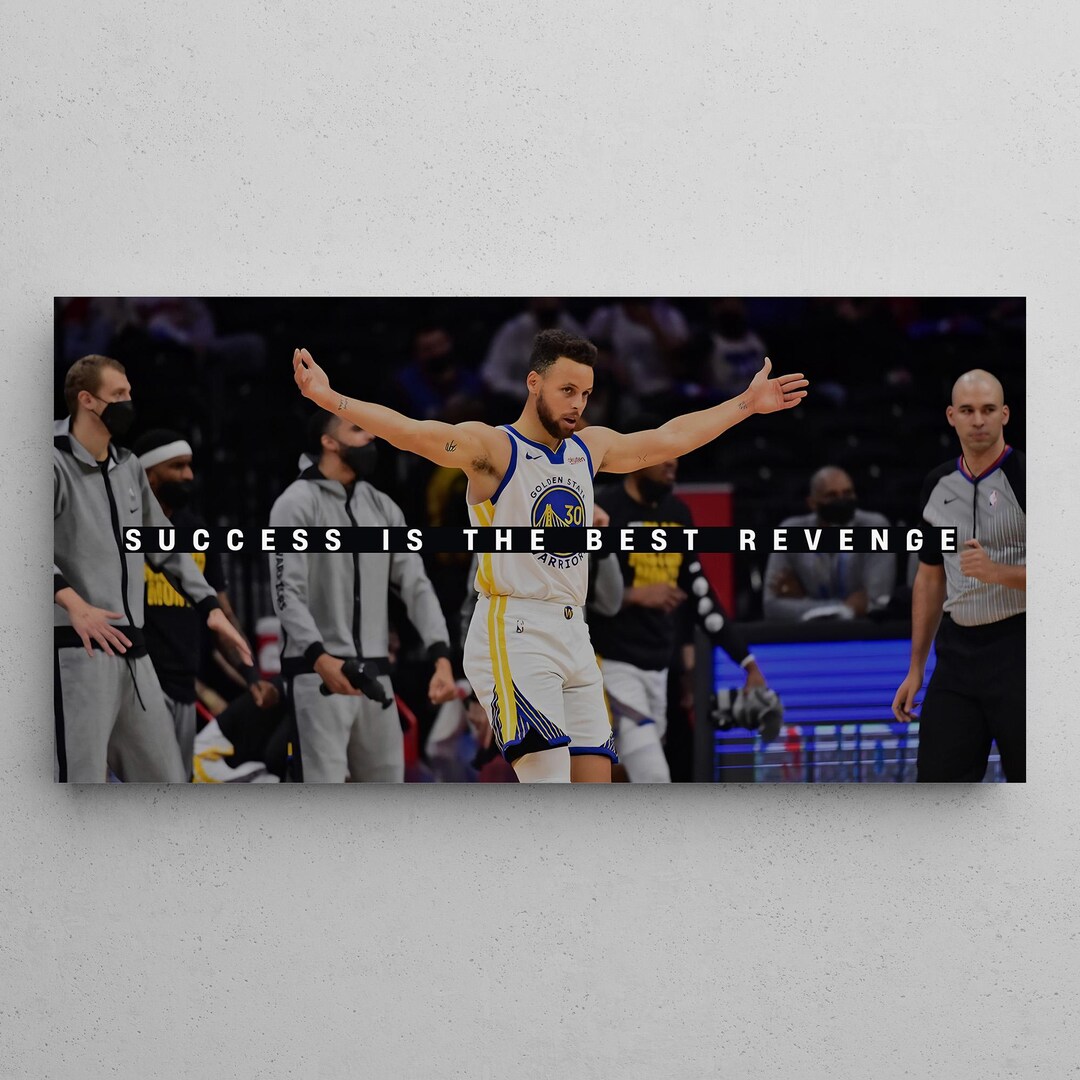 Steph Curry Wall Art Success Quotes Poster for Office Decor Basketball ...