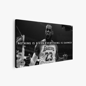 Lebron James Poster Motivational Wall Art for Office Decor Basketball ...