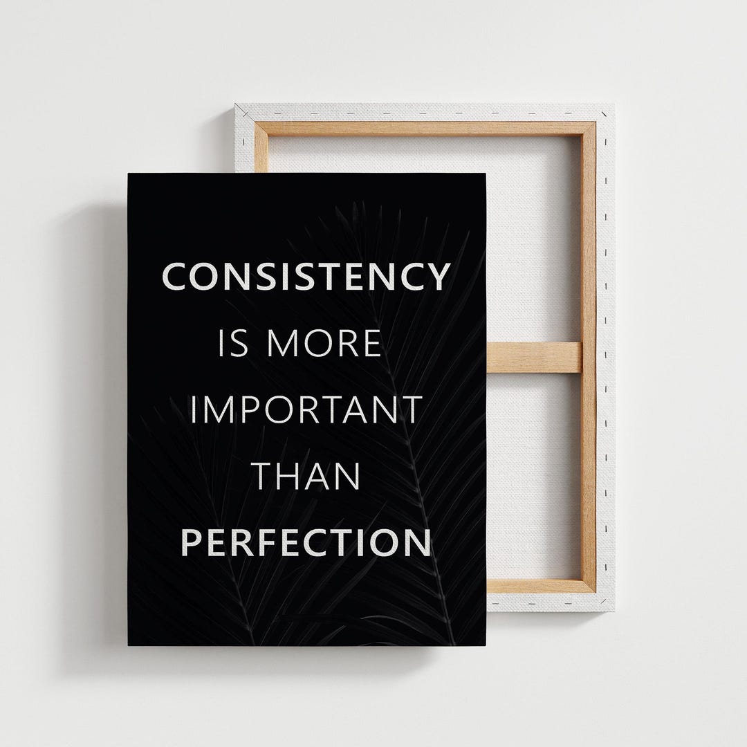 Consistency Poster Inspirational Quote Success Wall Art Office Wall ...