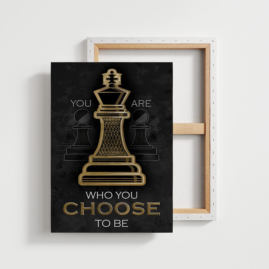 Inspirational Chess Wall Art for Office Decor Motivational Quotes ...