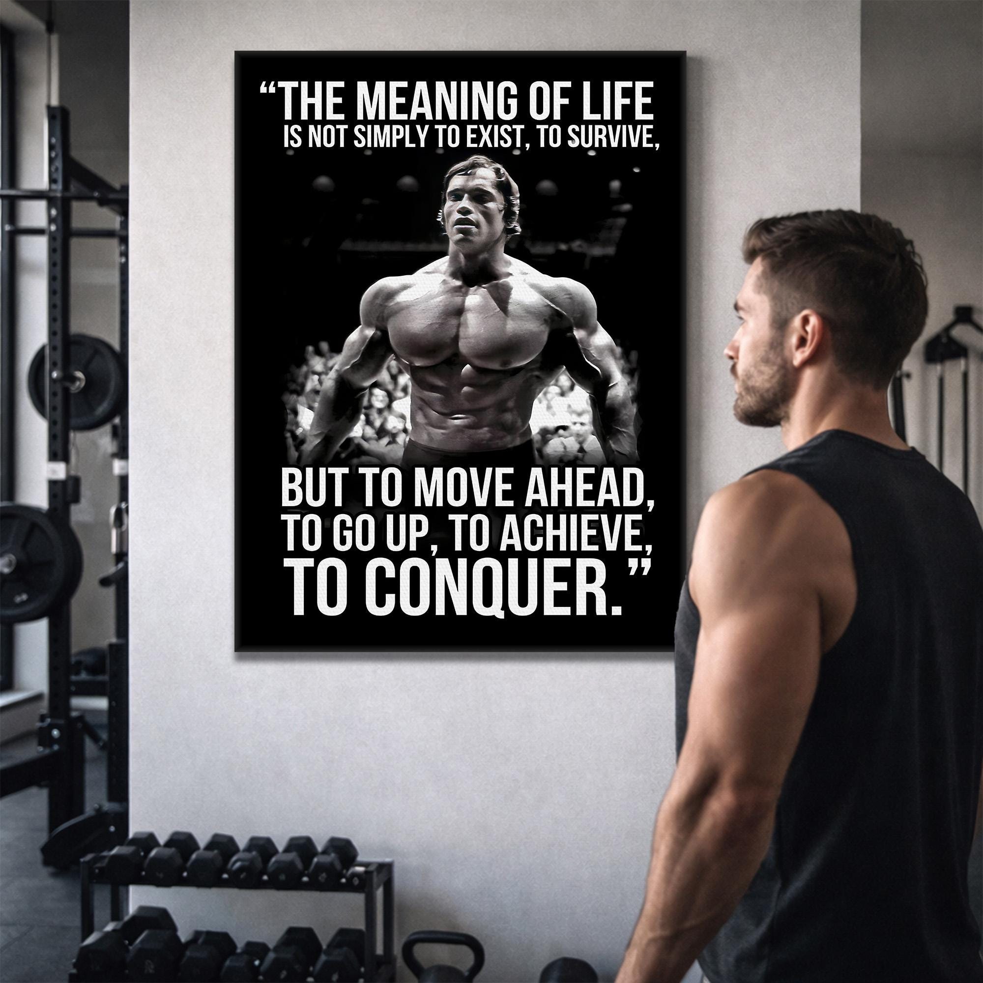 Arnold Schwarzenegger Poster Motivational Gym Wall Art Bodybuilding ...