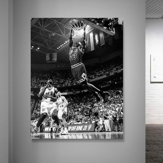 Michael Jordan Black And White Poster