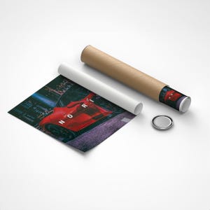 No Risk No Rari Wall Art Red Ferrari Poster Modern Office Wall Art ...