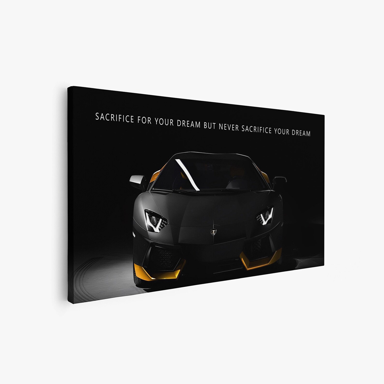 Lamborghini Wall Art Dreams Quotes Poster Motivational Canvas for ...