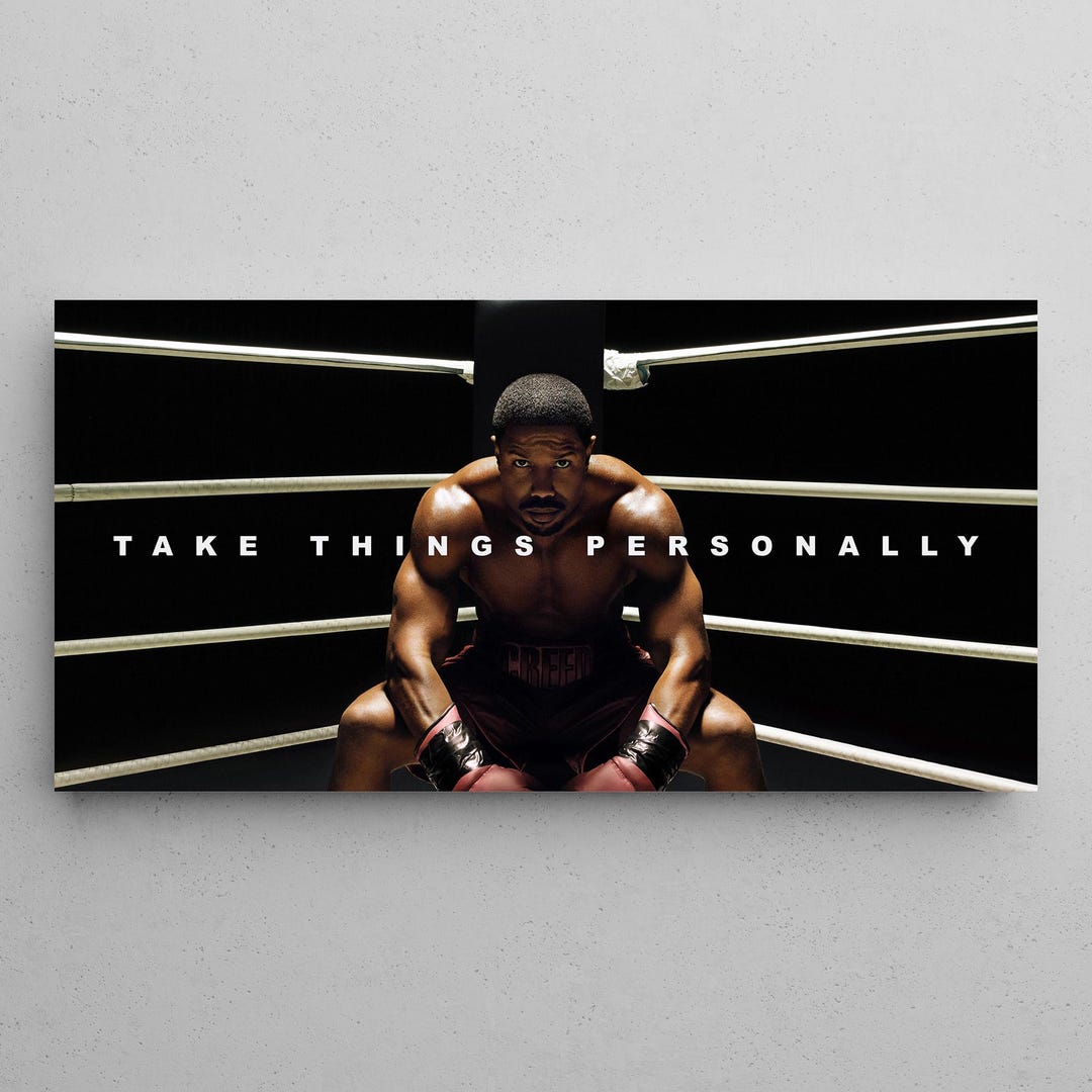 Boxing Motivational Canvas for Gym Wall Art Inspirational Quote Poster ...