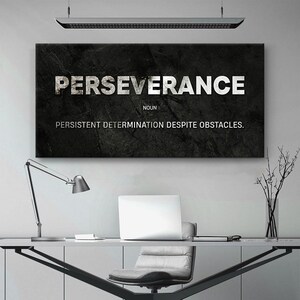 Perseverance Print Motivational Wall Art for Office Decor Inspiring ...