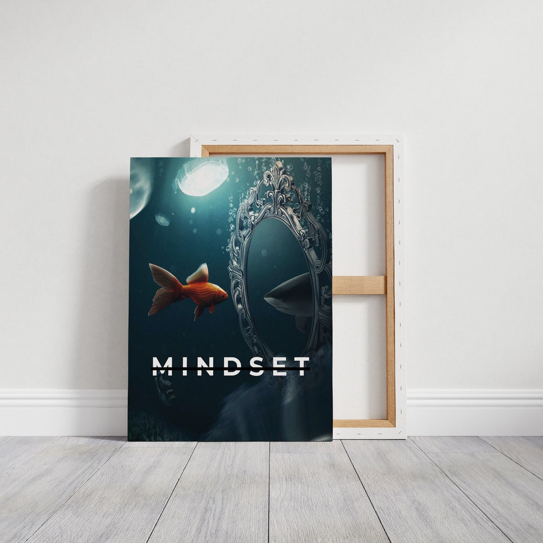 Mindset Wall Art Entrepreneur Success Quote Poster Modern Home Office ...