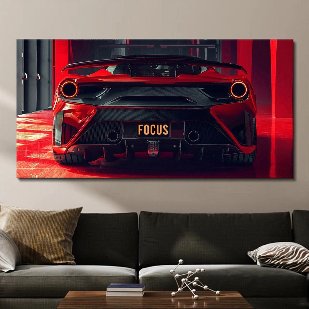 Ferrari Motivational Wall Art Home Office Decor Focus Quotes Prints ...