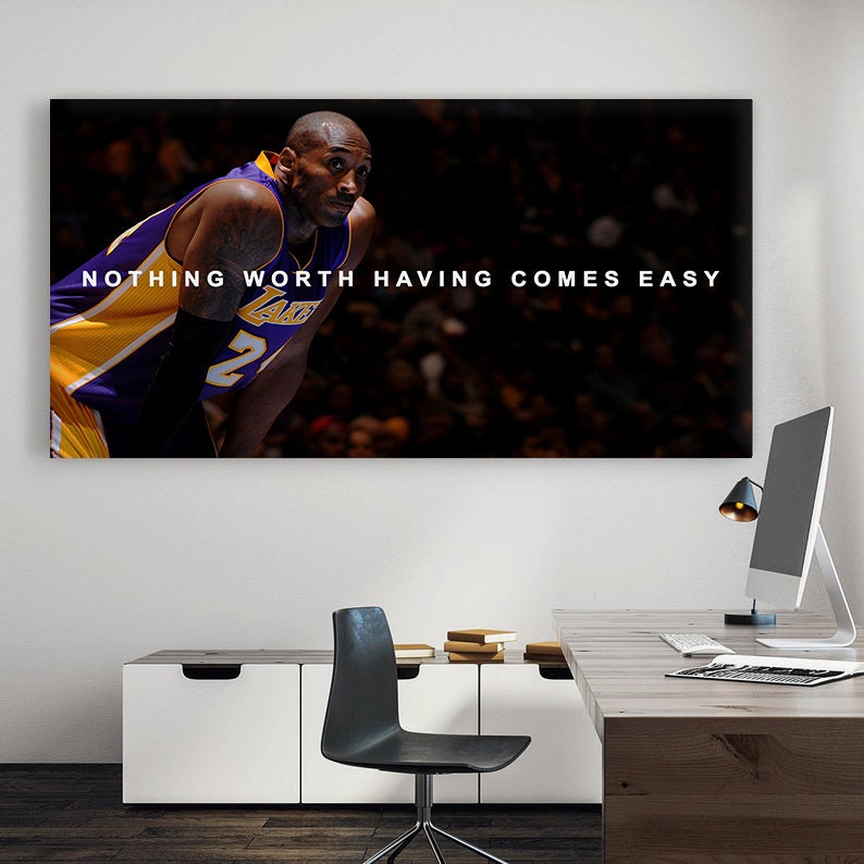 Kobe Bryant Poster Motivational Wall Art for Office Decor - Etsy UK
