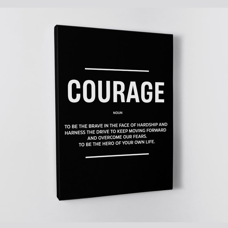 Courage Poster - Etsy