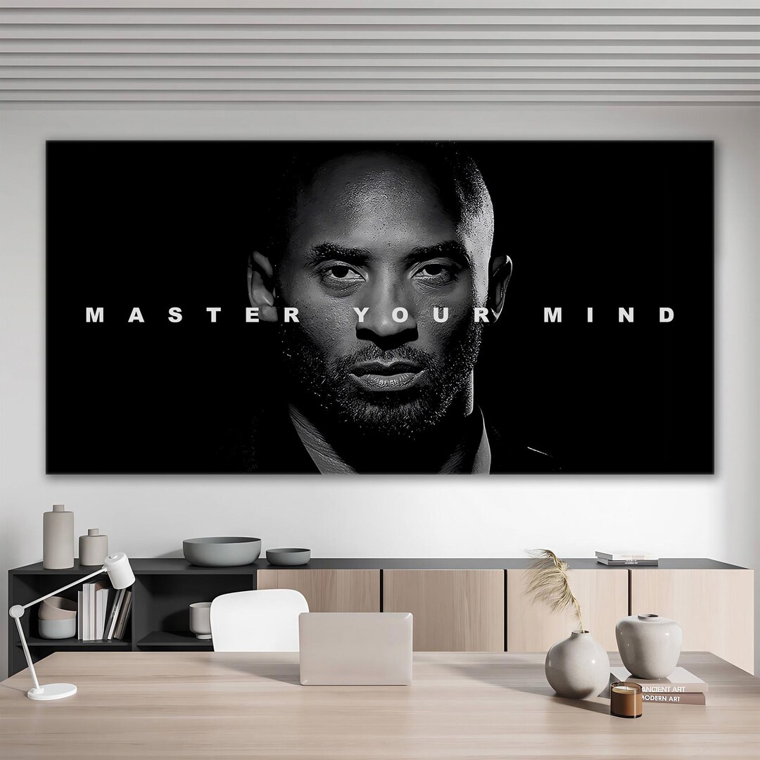 Kobe Bryant Poster Inspirational Wall Art Mindset Quotes Prints for ...