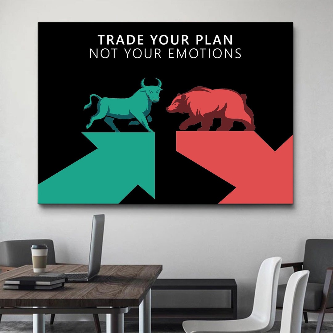 Trading Wall Art Trader Office Wall Decor Stocks Trader Wall Art for ...