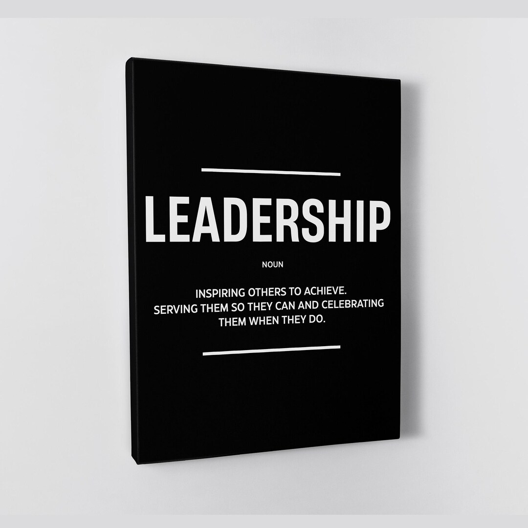 Leadership Quotes Wall Art for Office Framed Prints Leader Gifts ...