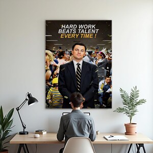 Hard Work Beats Talent Poster Motivational Quotes Wall Art for ...