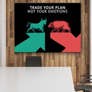 Trading Wall Art Trader Office Wall Decor Stocks Trader Wall Art for ...