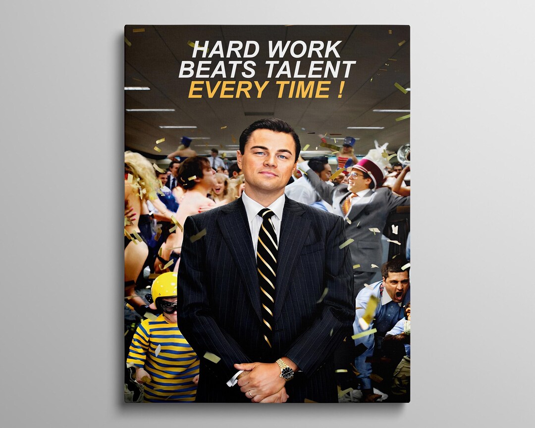 Hard Work Beats Talent Poster Motivational Quotes Wall Art for ...