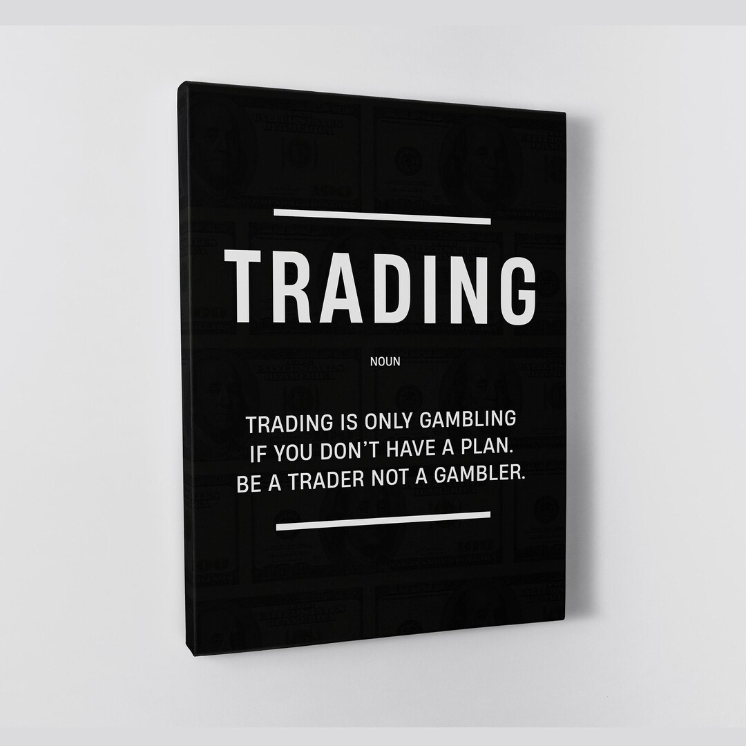 Trading Inspirational Poster for Trading Room Wall Art Day Trader ...