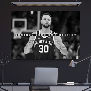 Stephen Curry Poster Inspirational Wall Art Success Mindset Quote ...