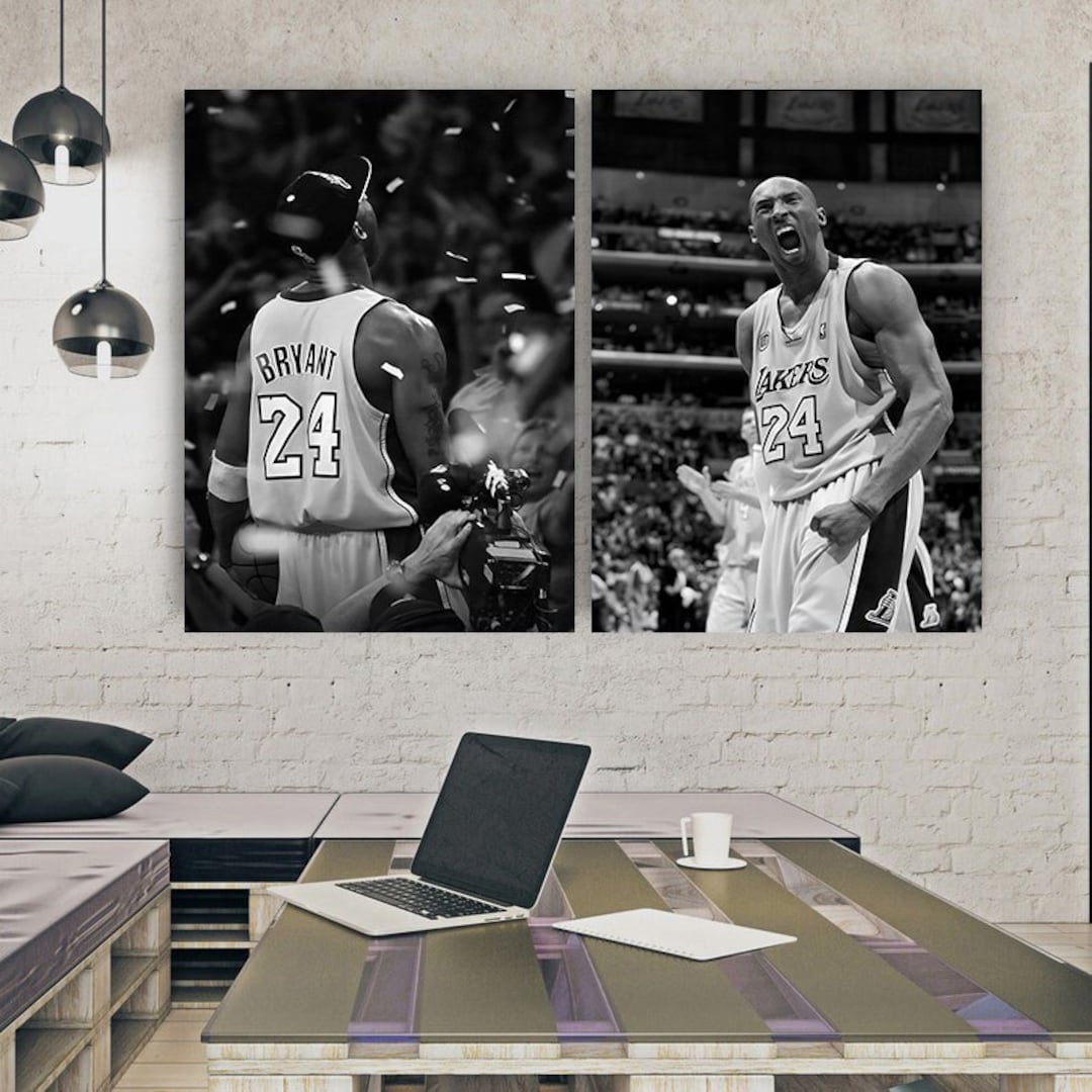 Kobe Bryant Celebration Wall Art 2 Pieces Boys Dorm Room - Etsy