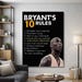 Kobe Bryant Poster 10 Rules of Success Wall Art for Men Office Decor ...