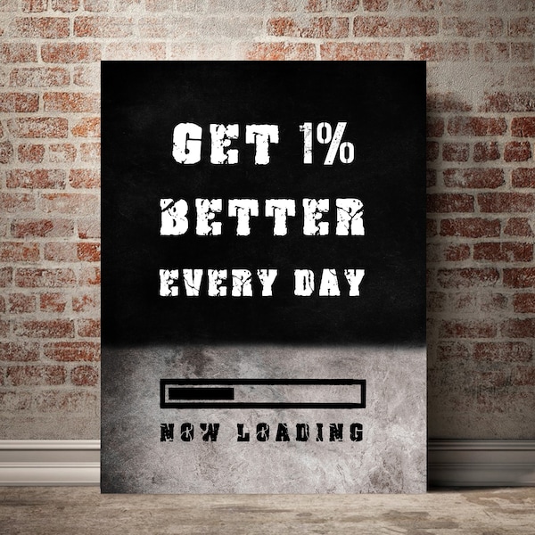 1% Better Every Day Sign - Etsy