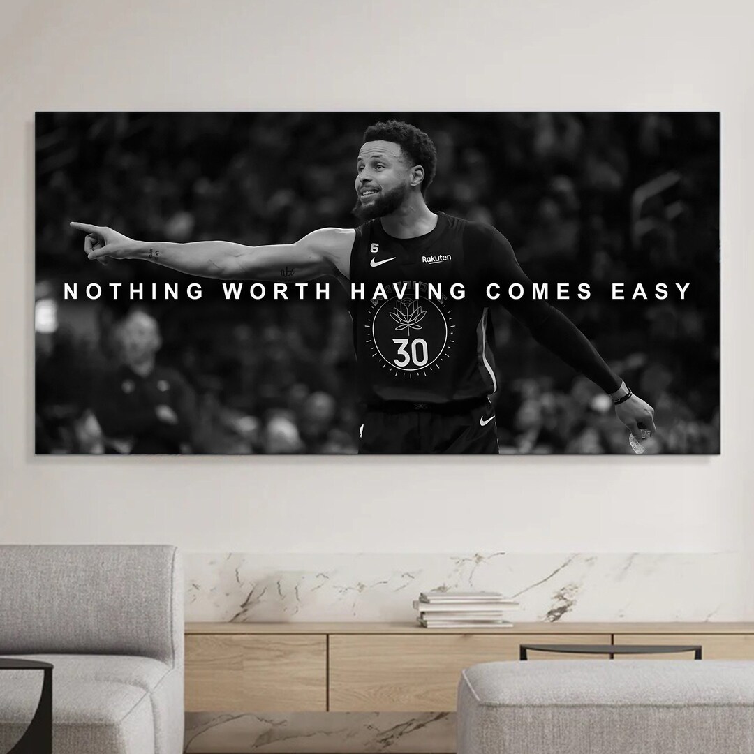 Steph Curry Poster Motivational Wall Art for Boys Dorm Room Decor ...