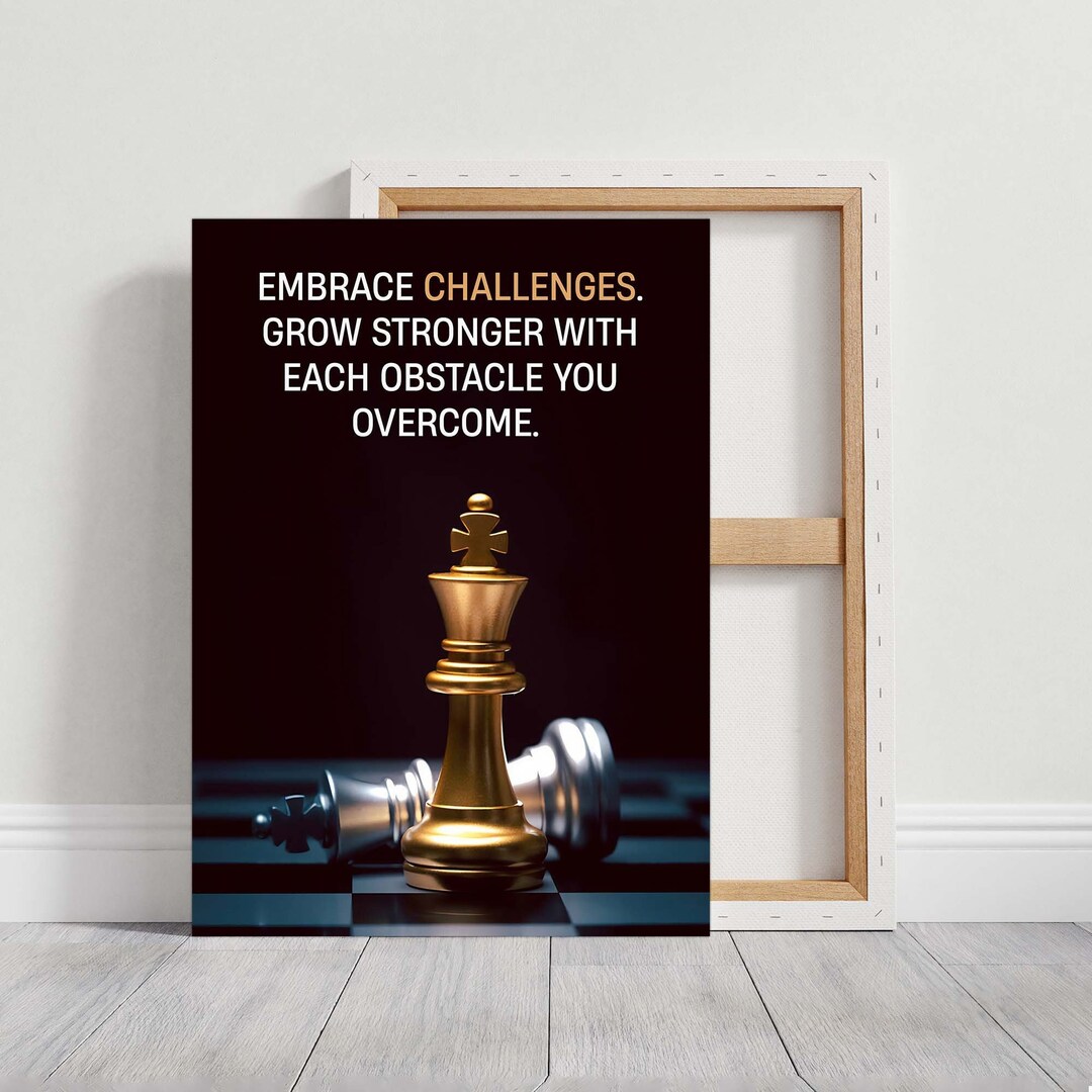 Chess Motivational Wall Art Modern Office Wall Decor Gifts for ...