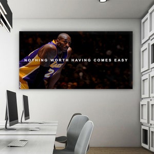 Kobe Bryant Poster Motivational Wall Art for Office Decor - Etsy