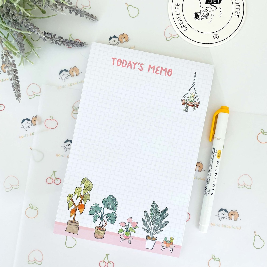 A5 Daily Notepad, Half Letter Size Lululucasshop - Etsy