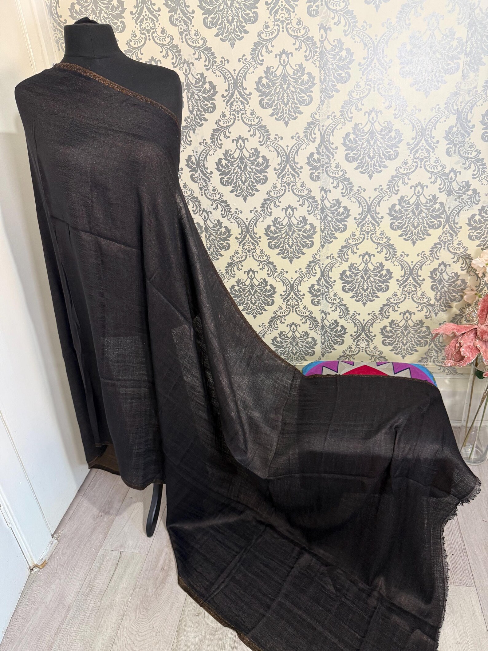 Moonlight Reversable Pashmina Shawl - MP Toosh Fabric (40/90 Inches) - Etsy