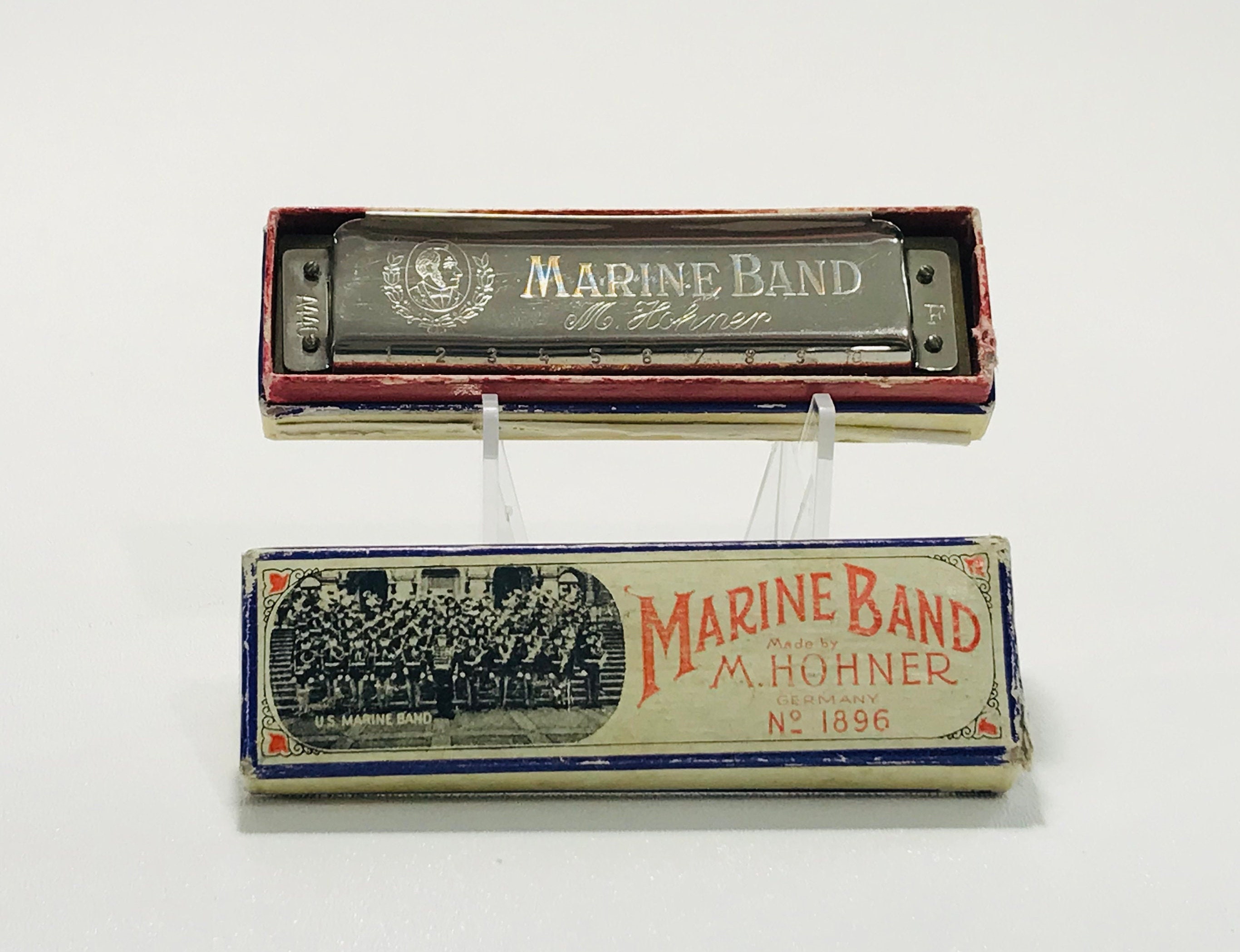 M Hohner Harmonicas Harp MARINE BAND Harmonica Key of F - Etsy
