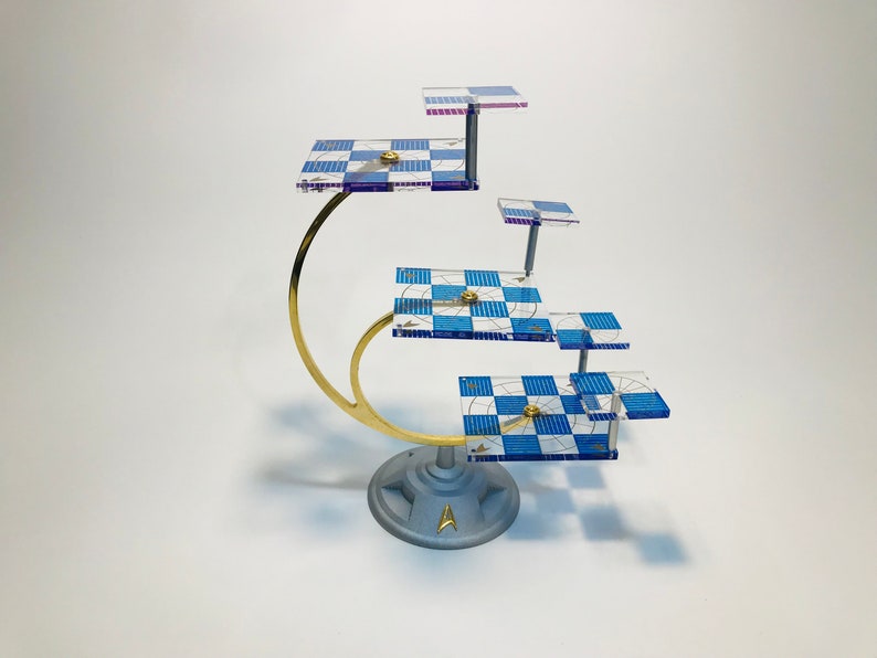 STAR TREK Next Generation Tridimensional Chess SET Franklin Mint ...