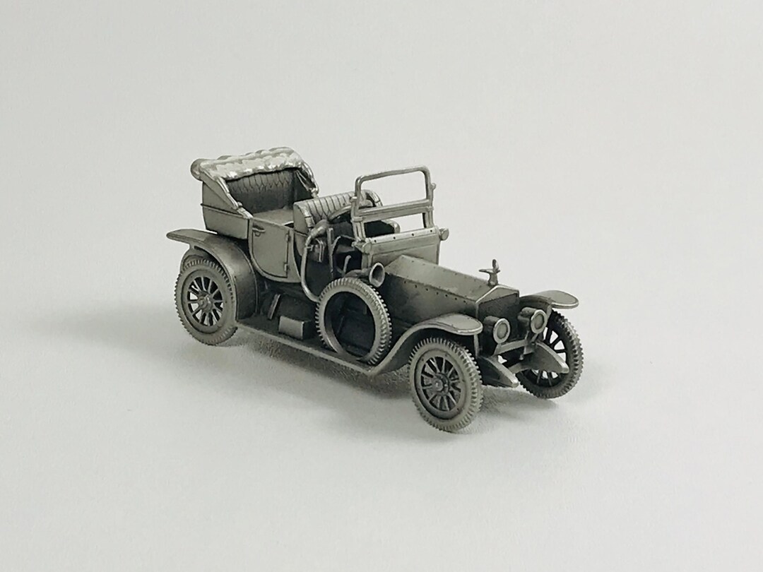 1909 Rolls Royce Silver Ghost Diecast Pewter Scale Model Replica ...