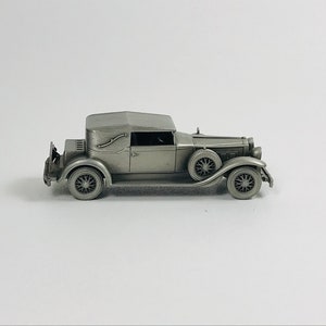 1930 PACKARD Convertible Auto Diecast Pewter Scale Model Replica ...