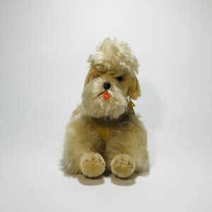 Vintage STEIFF Dog SNOBBY Jointed Mohair Stuffed Animal Poodle Terrier ...